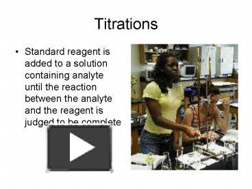 Titrations presentation | free to download