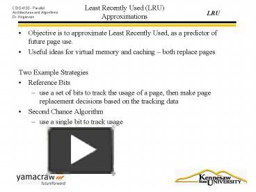 Least Recently Used (LRU) Approximations presentation | free to view