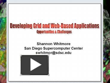 Developing Grid and WebBased Applications presentation | free to view
