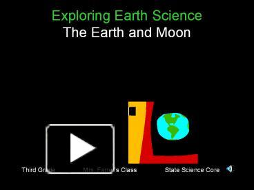 Exploring Earth Science The Earth and Moon presentation | free to view