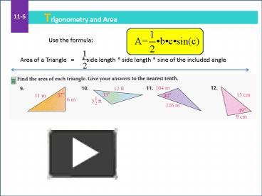 Trigonometry and Area presentation | free to view
