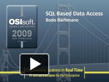 PPT – SQL Based Data Access PowerPoint presentation | free to view - id: 16f78a-ZDc1Z