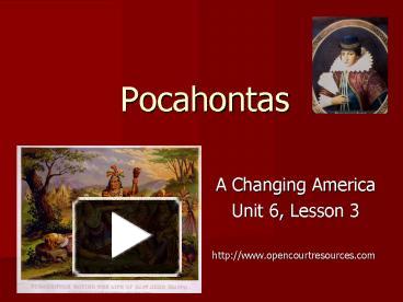 Pocahontas presentation | free to view