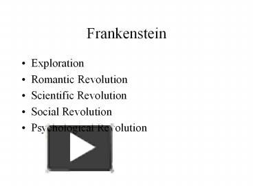 PPT – Frankenstein PowerPoint presentation | free to download - id ...