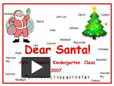Dear Santa presentation | free to view