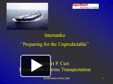 PPT – Intertanko PowerPoint presentation | free to view - id: 17189b-ZDc1Z