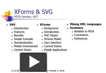 XForms presentation | free to view