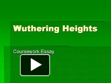 Wuthering Heights presentation | free to view