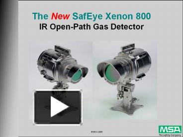 The New SafEye Xenon 800 IR Open-Path Gas Detector presentation | free ...