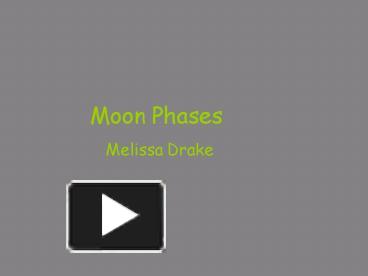 Moon Phases presentation | free to view