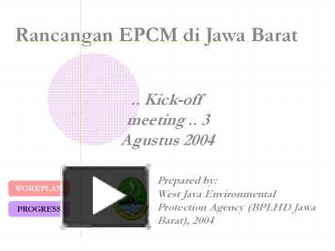 Rancangan EPCM di Jawa Barat presentation | free to view