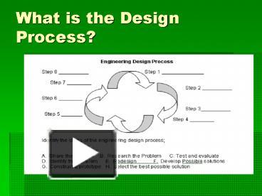 PPT – What is the Design Process? PowerPoint presentation | free to ...