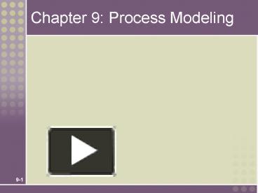Chapter 9: Process Modeling presentation | free to view