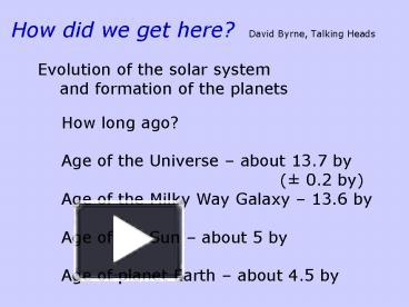 How did we get here David Byrne, Talking Heads presentation | free to view