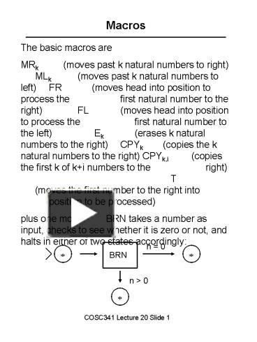 PPT – Macros PowerPoint presentation | free to view - id: 178a39-ZDc1Z