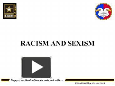 PPT – RACISM AND SEXISM PowerPoint presentation | free to view - id ...
