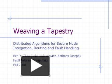 PPT – Weaving%20a%20Tapestry PowerPoint presentation | free to download - id: 17a408-ZDc1Z