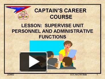 PPT – CAPTAINS CAREER COURSE PowerPoint presentation | free to view - id: 17a60b-NGJjM