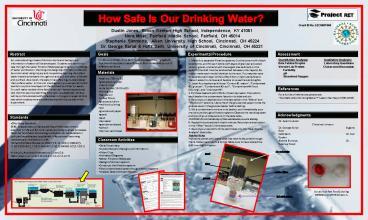 How Safe Is Our Drinking Water presentation | free to view