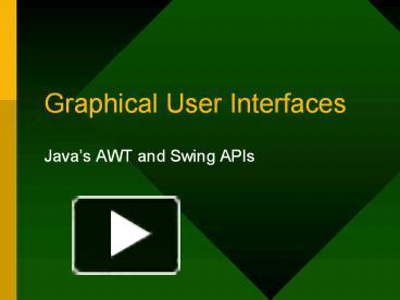 PPT – Graphical%20User%20Interfaces PowerPoint presentation | free to ...