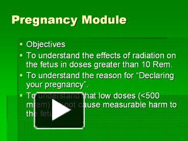 PPT – Pregnancy Module PowerPoint presentation | free to view - id: 18179-NWM3Y