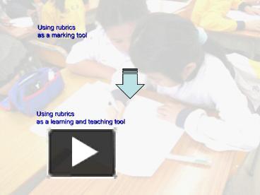 Using rubrics presentation | free to view