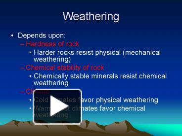 Weathering presentation | free to view