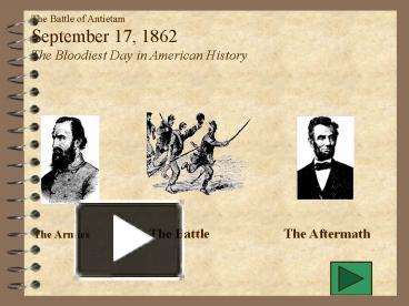 The Battle of Antietam presentation | free to view