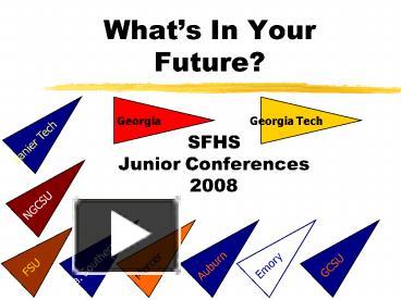 Whats In Your Future presentation | free to view
