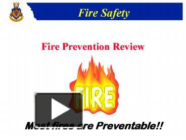 Fire Safety presentation | free to view