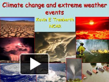 Climate change and extreme weather events presentation | free to view