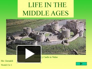 LIFE IN THE MIDDLE AGES presentation | free to download