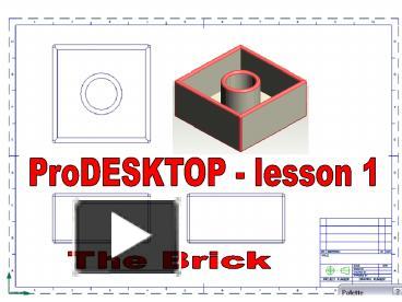 PPT – ProDESKTOP lesson 1 PowerPoint presentation | free to view - id: 19fca3-MmVkM