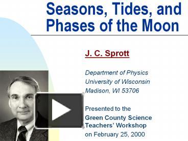 Seasons, Tides, and Phases of the Moon presentation | free to download