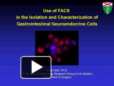 Use of FACS presentation | free to view