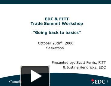 EDC presentation | free to view