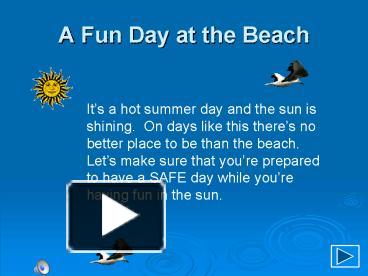 A Fun Day at the Beach presentation | free to view