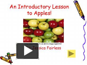 An Introductory Lesson to Apples presentation | free to view