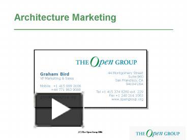 Architecture Marketing presentation | free to view