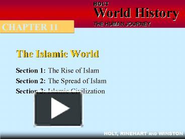 The Islamic World presentation | free to view