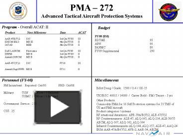 PMA 272 presentation | free to view