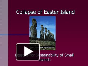 Collapse of Easter Island presentation | free to view