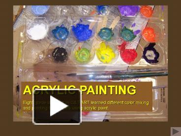 ACRYLIC PAINTING presentation | free to view