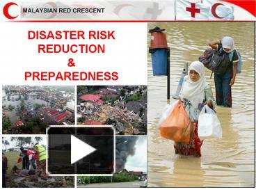 DISASTER RISK REDUCTION presentation | free to view