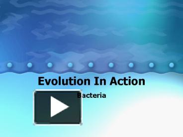 PPT – Evolution In Action PowerPoint presentation | free to view - id ...