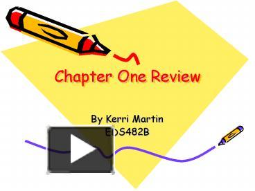 PPT – Chapter One Review PowerPoint presentation | free to view - id ...