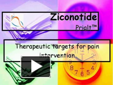 Ziconotide Prialt presentation | free to view