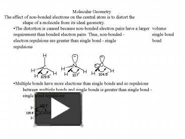 PPT – Molecular Geometry PowerPoint presentation | free to view - id ...