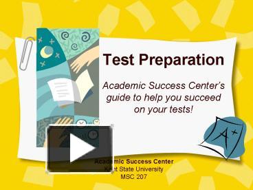Test Preparation presentation | free to view