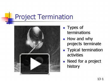 Project Termination presentation | free to view